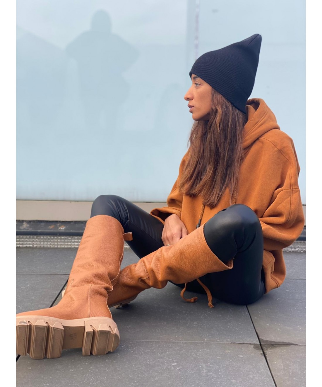 Craquez sur la nouvelle botte rangers cuir grainé camel OSMOSE Shoes