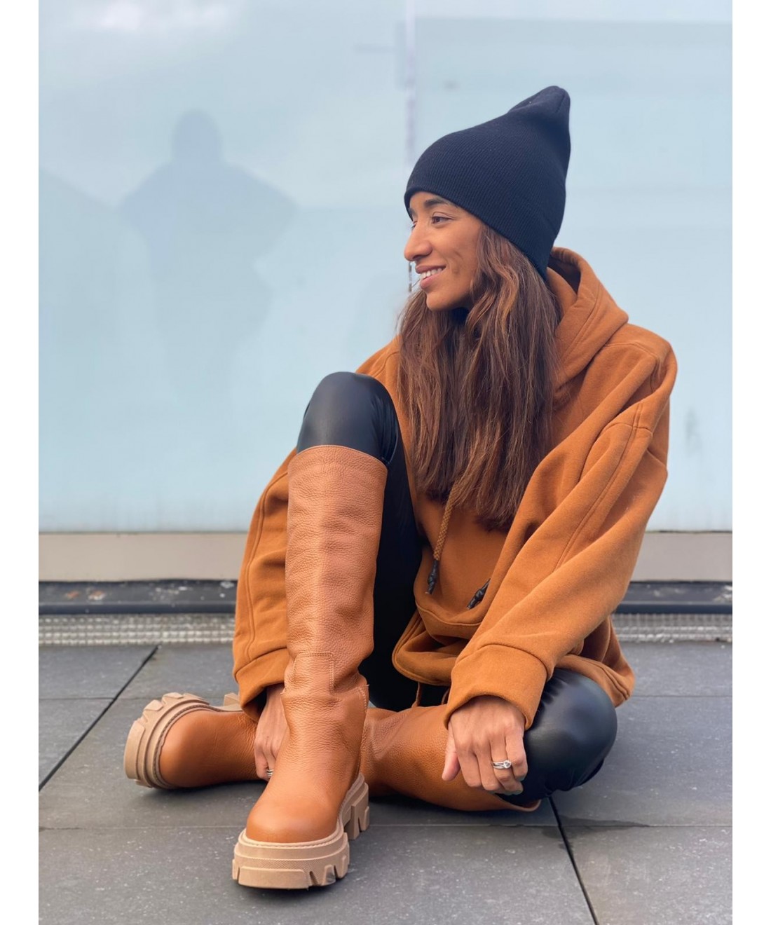 Craquez sur la nouvelle botte rangers cuir grainé camel OSMOSE Shoes