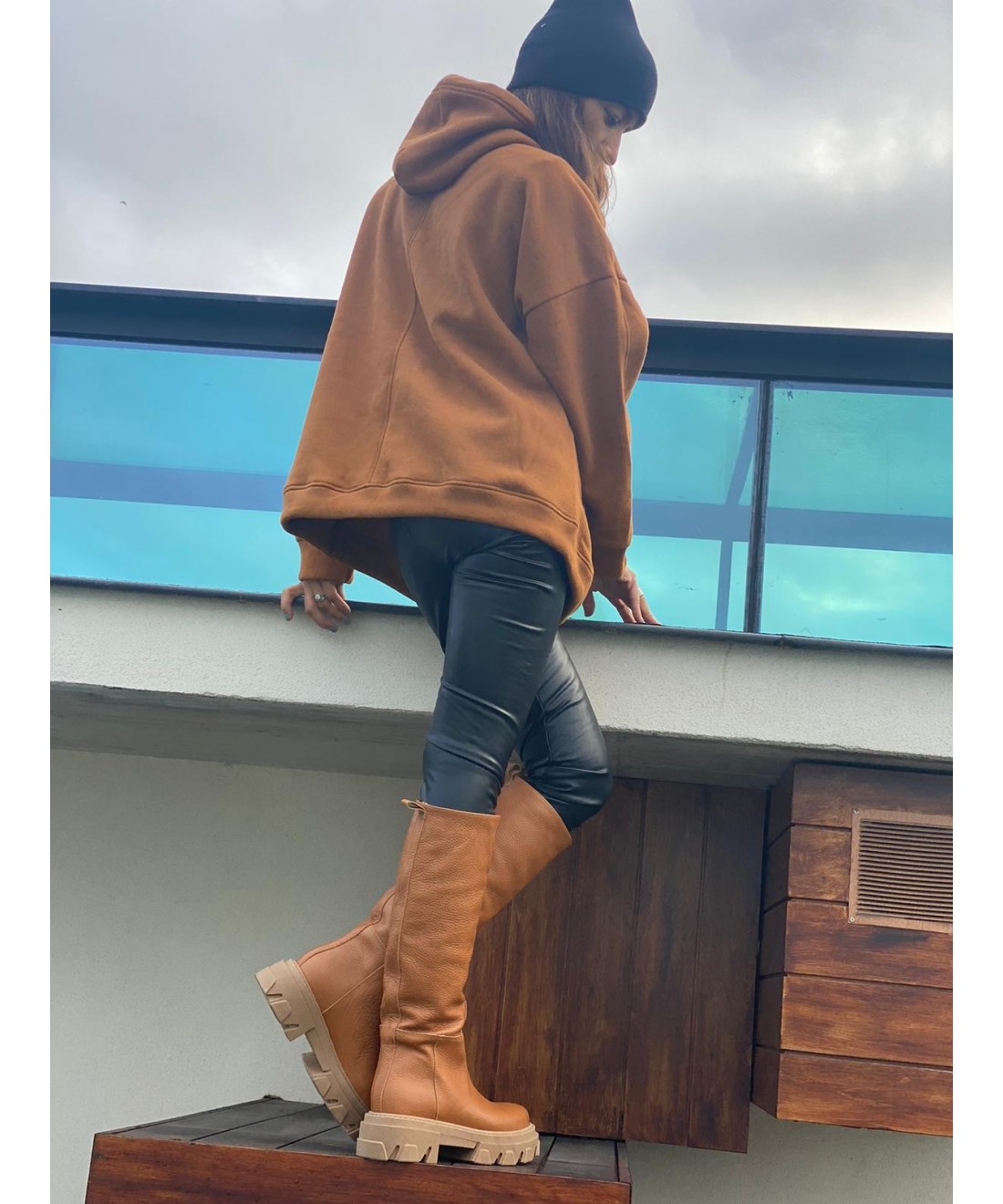 Craquez sur la nouvelle botte rangers cuir grainé camel OSMOSE Shoes