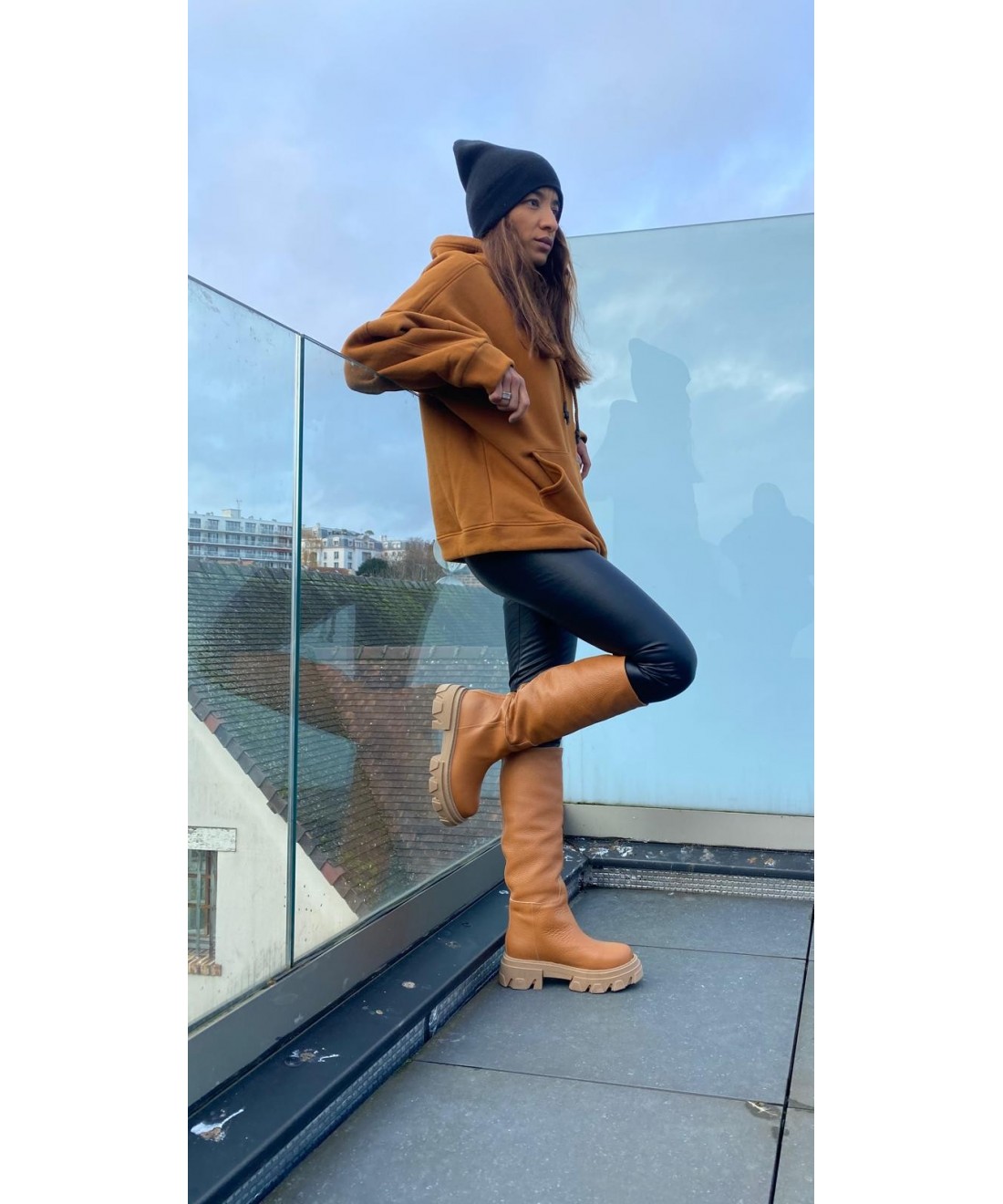 Craquez sur la nouvelle botte rangers cuir grainé camel OSMOSE Shoes