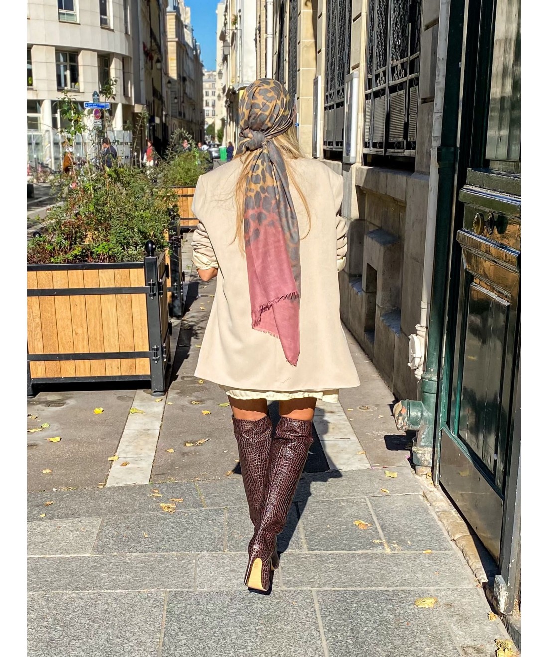 CUISSARDE LYDIA CUIR COCO MARRON